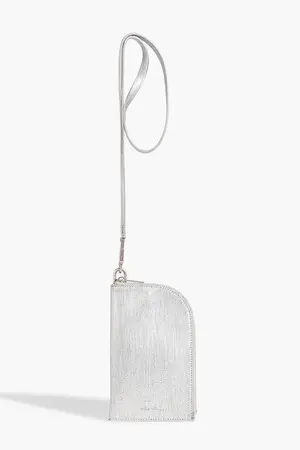 Rick Owens Luxor Metallic Coated Canvas Wallet