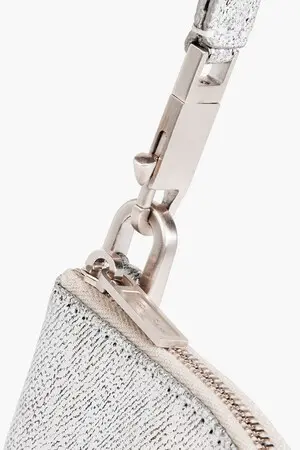 Rick Owens Luxor Metallic Coated Canvas Wallet