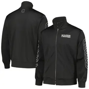 PLEASURES Chicago Cubs Pitcher Full-zip Track Jacket - Black