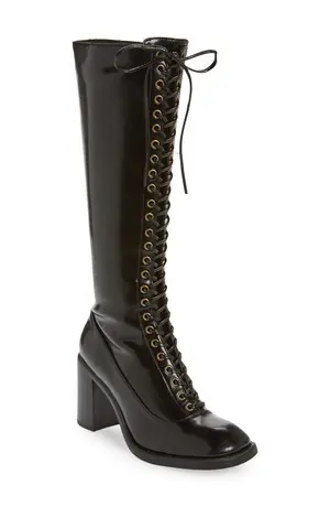 Jeffrey Campbell Engage Lace-up Knee High Boot