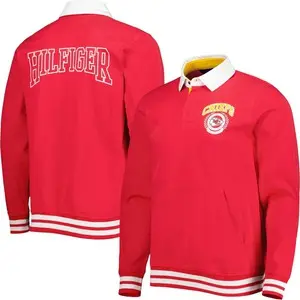 Tommy Hilfiger Kansas City Chiefs Cody Long Sleeve Polo - Red