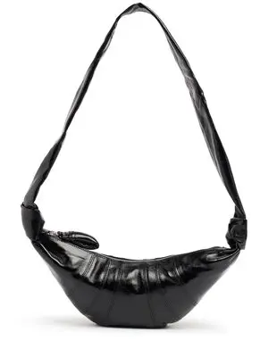 LEMAIRE Coated Cotton Crossbody Bag Black