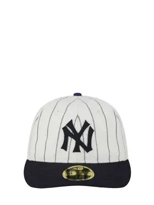 New Era 59fifty Mlb Ny Yankees Striped Cap - Black,white