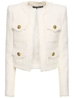 Balmain Tweed Jacket - White
