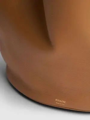Khaite Lotus Smooth Leather Tote Bag