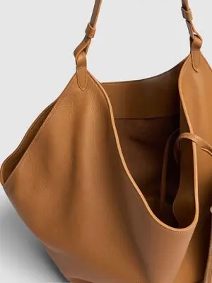 Khaite Lotus Smooth Leather Tote Bag