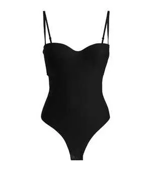 SKIMS Moulded Underwire Thong Bodysuit - Black
