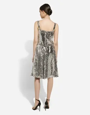 Dolce & Gabbana Sequined Midi Circle Skirt
