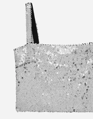 Dolce & Gabbana Sequined Crop Top