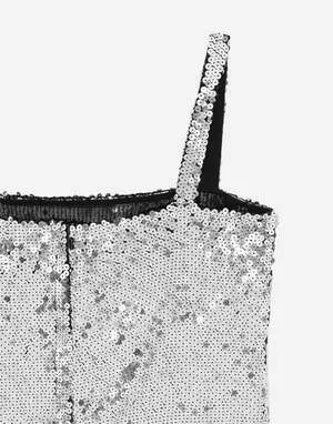 Dolce & Gabbana Sequined Crop Top