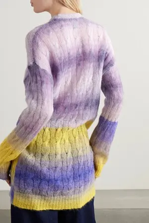 Etro Dégradé Cable-knit Sweater