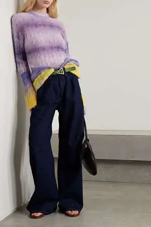 Etro Dégradé Cable-knit Sweater