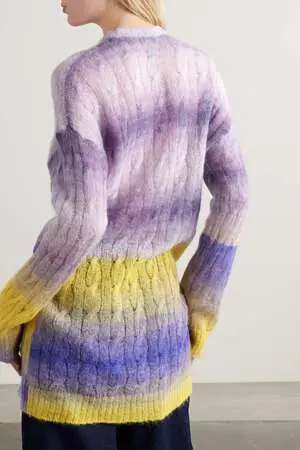Etro Dégradé Cable-knit Sweater