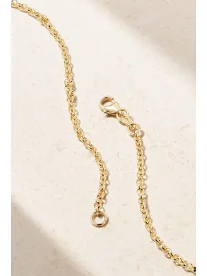 FOUNDRAE Pear Small Open Belcher 18-karat Necklace