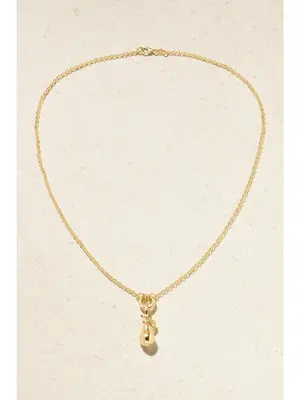 FOUNDRAE Pear Small Open Belcher 18-karat Necklace