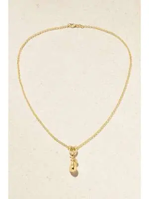 FOUNDRAE Pear Small Open Belcher 18-karat Necklace