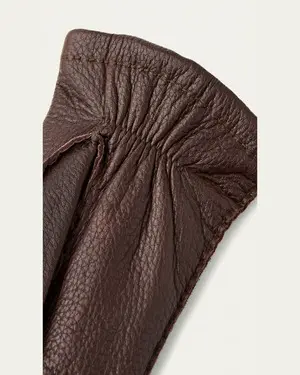 HESTRA Elk Cord Leather Gloves - Brown