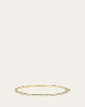 SYDNEY EVAN 14k Diamond Pave Bangle - Yellow Gold