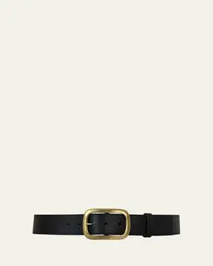 VAINCOURT PARIS La Captivante Leather Belt - Black