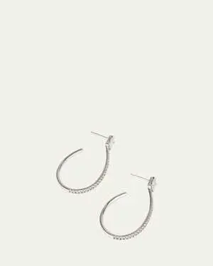 Lana Jewelry 14k Gold Diamond Teardrop Hoop Earrings
