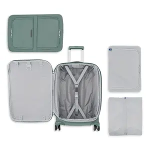 SAMSONITE Elevation Plus Softside Carry On Spinner Suitcase - Cypress Green