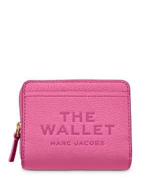 Marc Jacobs The Leather Mini Compact Wallet Bow Pink