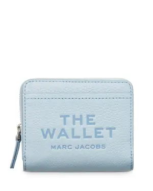 Marc Jacobs The Leather Mini Compact Wallet - Cloud Blue