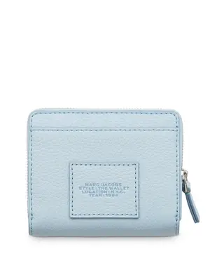 Marc Jacobs The Leather Mini Compact Wallet - Cloud Blue