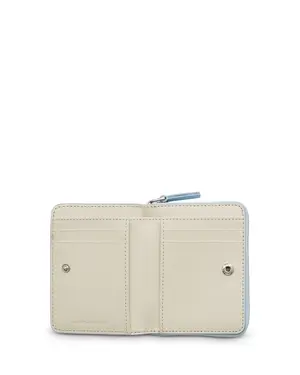 Marc Jacobs The Leather Mini Compact Wallet - Cloud Blue
