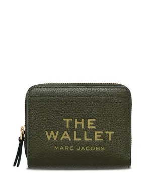 Marc Jacobs The Leather Mini Compact Wallet Forest