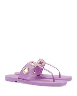 Larroude Milan Grommet Thong Sandals