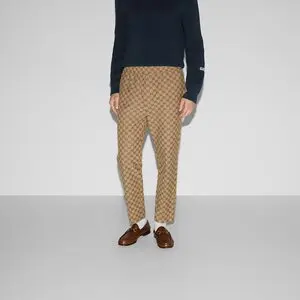 Gucci Gg Canvas Jogging Pant - Beige