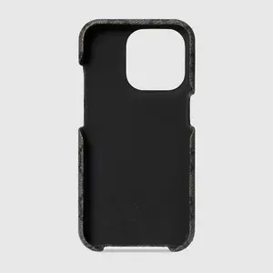 Gucci Ophidia Gg Iphone 15 Pro Case Gg Canvas - Grey | Editorialist