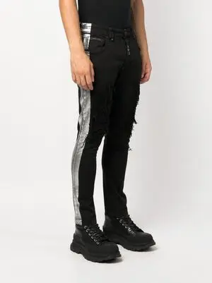 Philipp Plein Stripe-detail Skinny Jeans