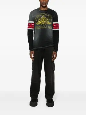 DIESEL® T-ju-ls Flocked-logo T-shirt