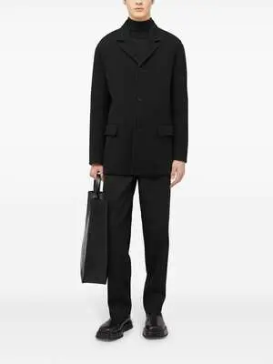 JIL SANDER Straight-leg Wool Trousers - Black