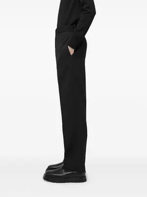 JIL SANDER Straight-leg Wool Trousers - Black