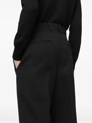 JIL SANDER Straight-leg Wool Trousers - Black