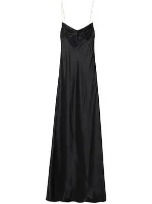 Miu Miu Chain-straps Silk Dress