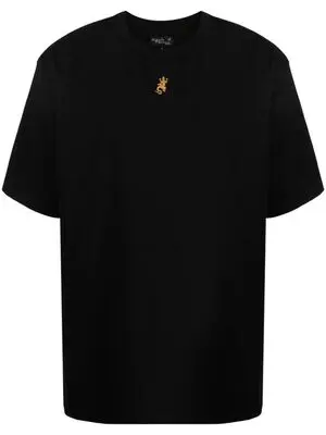 AGNÈS B. Lizard-embroidered Cotton T-shirt