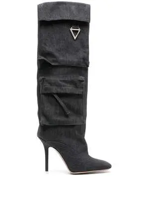 Denim Boots