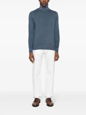 DELL'OGLIO Roll-neck Wool Blend Jumper