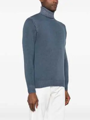 DELL'OGLIO Roll-neck Wool Blend Jumper