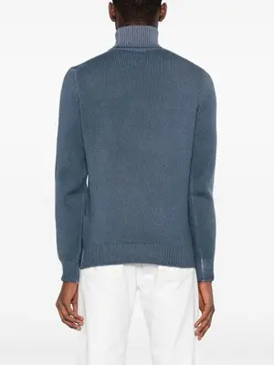 DELL'OGLIO Roll-neck Wool Blend Jumper