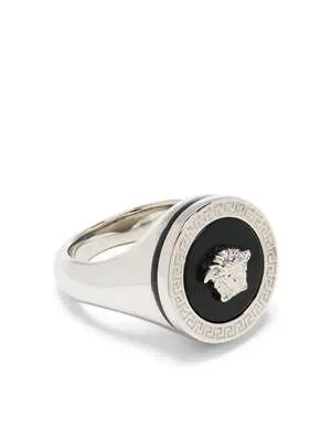 Versace La Medusa Greca Ring - Silver