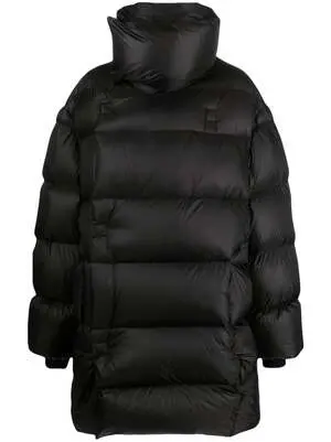Rick Owens Funnel-neck Quilted Down Coat
