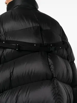 Rick Owens Funnel-neck Quilted Down Coat