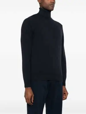 DELL'OGLIO Roll-neck Jumper - Blue
