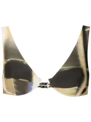 LENNY NIEMEYER Abstract-print Underwire Bikini Top - Multicolour