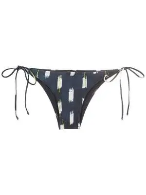 LENNY NIEMEYER Abstract-print Bikini Bottom - Blue